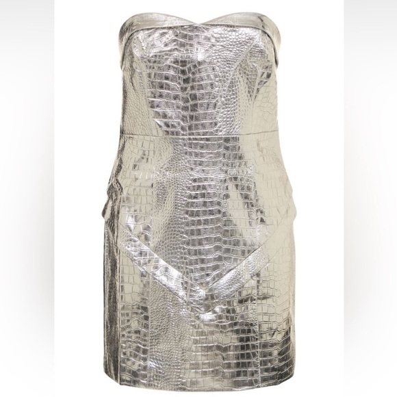 ROTATE | Dresses | Rotate Silver Crocodile Dress | Poshmark